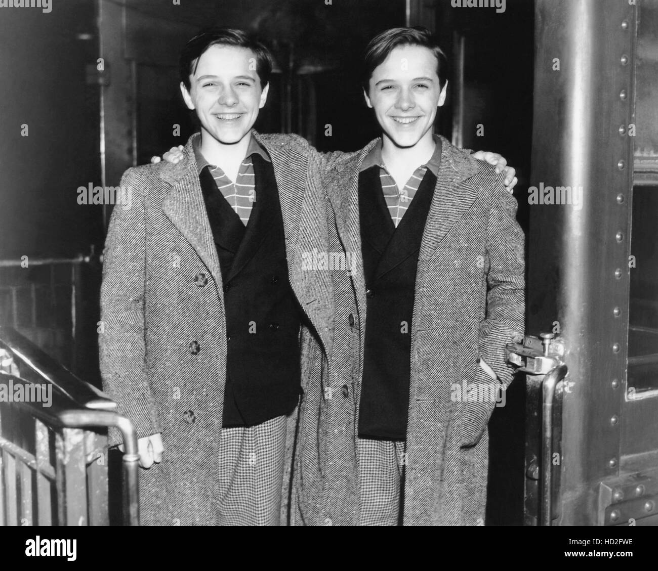 Billy and Bobby Mauch, 1937 Stock Photo - Alamy