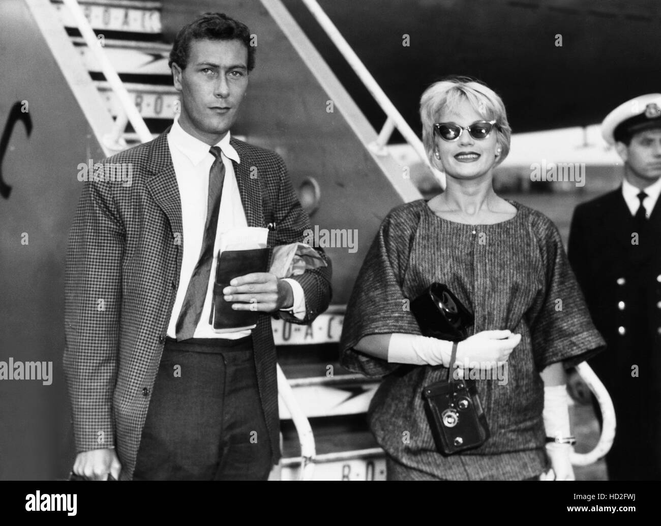 From left: playwrite John Osborne with wife actress Mary Ure, ca. 1960 ...