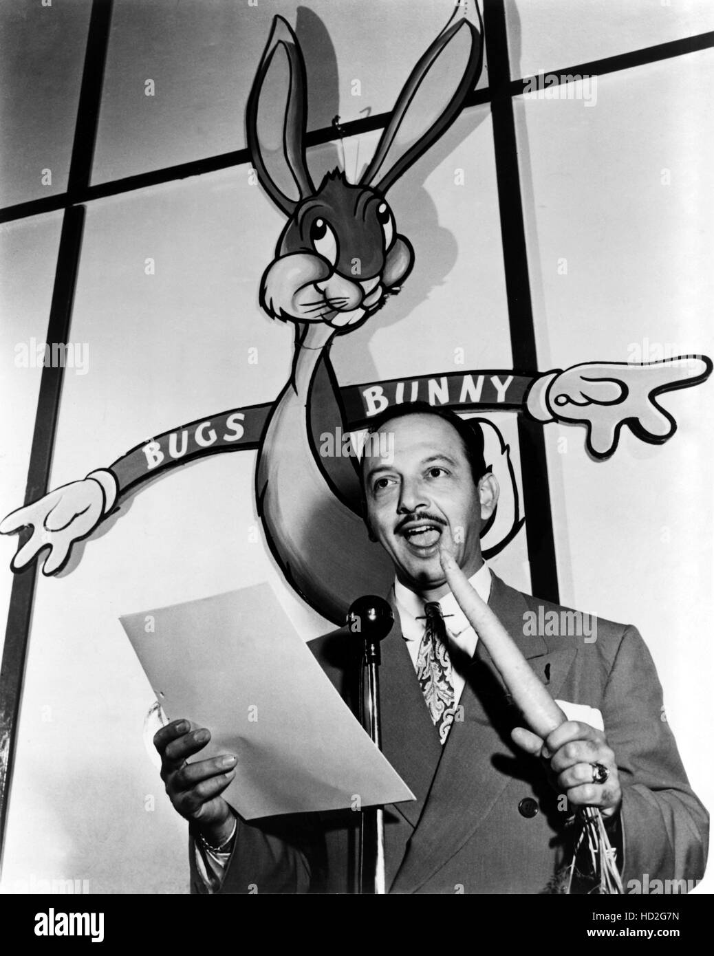 Mel Blanc, voice of Bugs Bunny, 1960s Stock Photo - Alamy