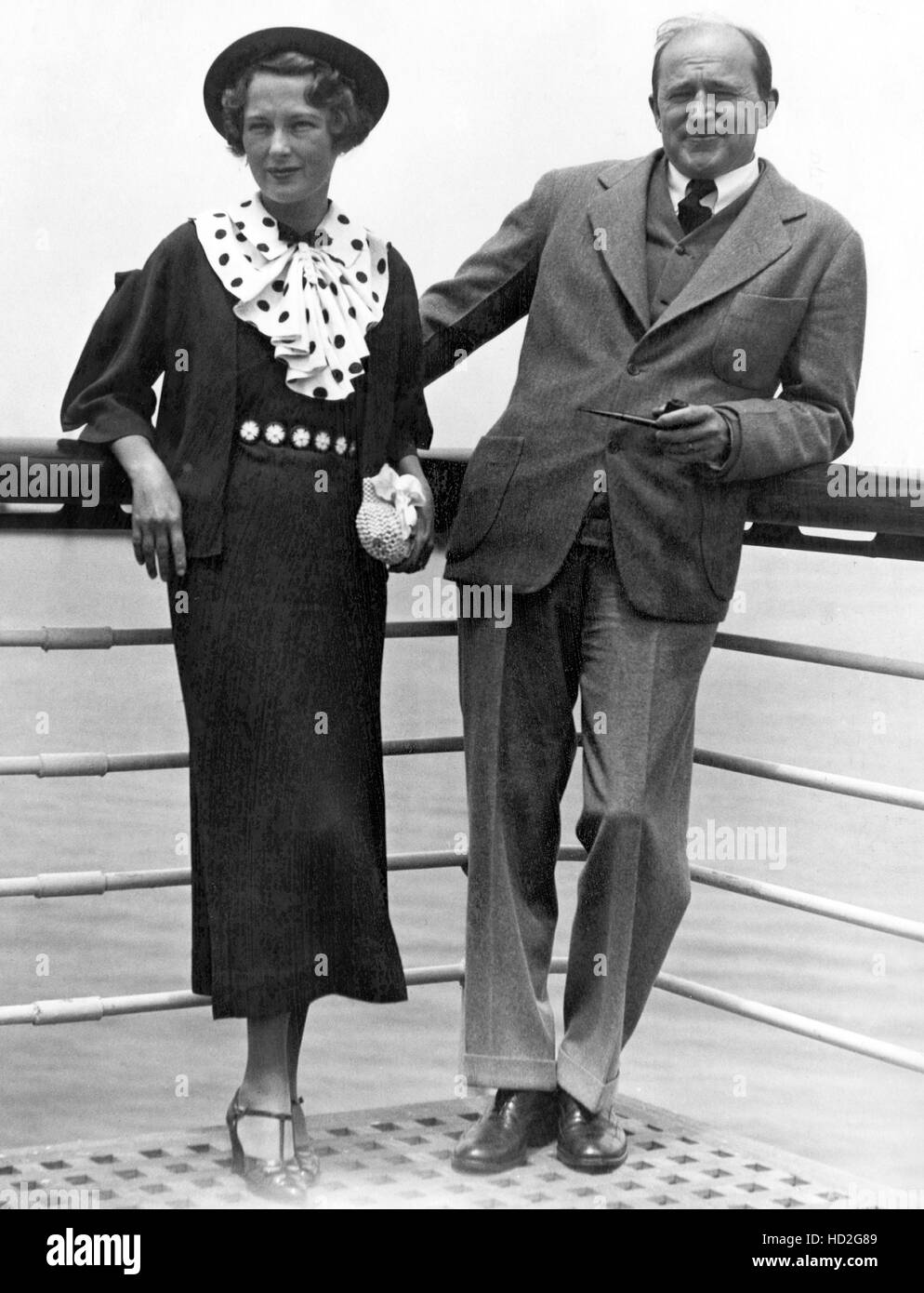 Merian C. Cooper and bride Dorothy Jordan, ca. 1934 Stock Photo - Alamy