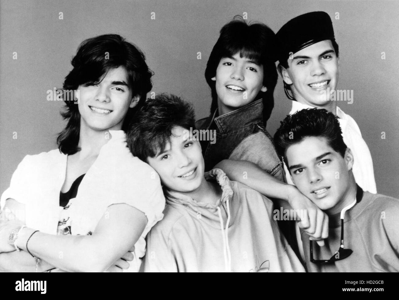 MENUDO, (Ricky Martin bottom right). ca. 1980s Stock Photo - Alamy