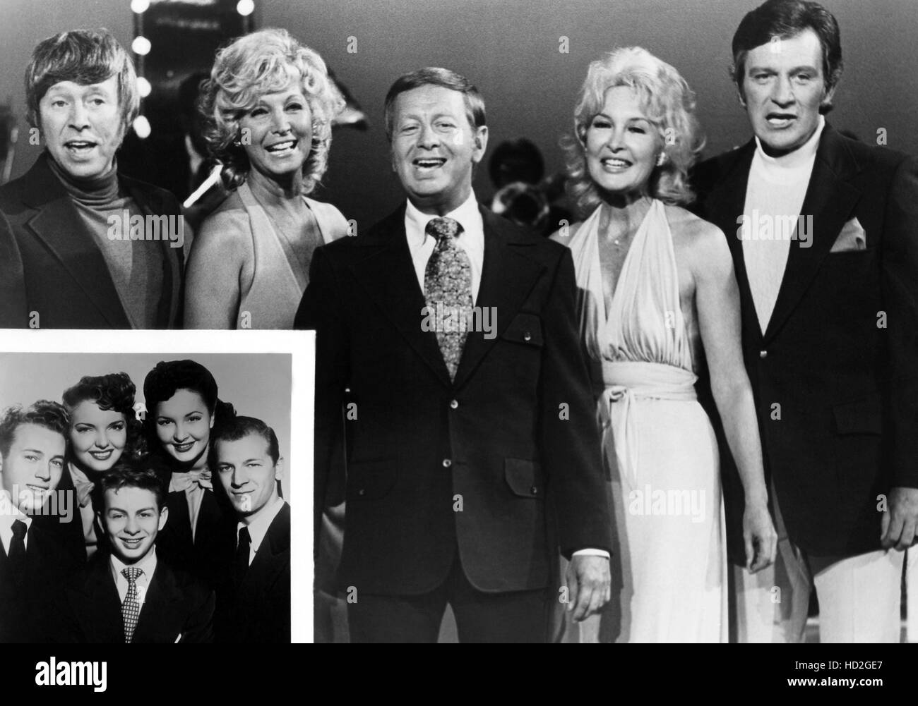 Mel Torme, (center), with the Mel Tones (Bernie Parks, Sue Brown, Ginny ...