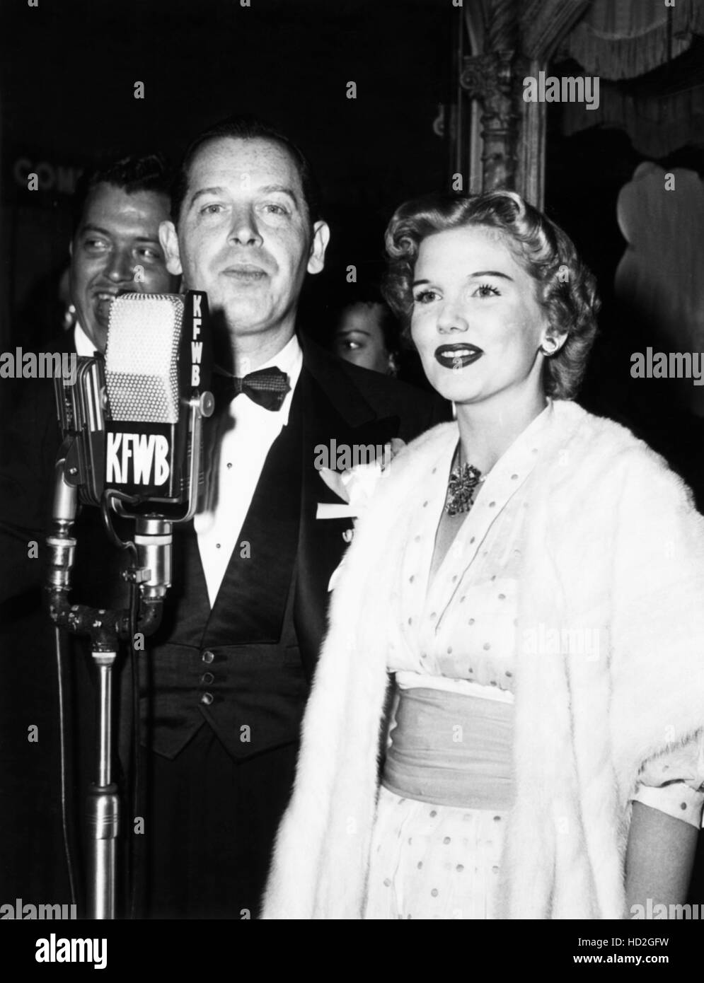 Milton Berle )left) and wife Joyce Mathews at the premiere of THE ...