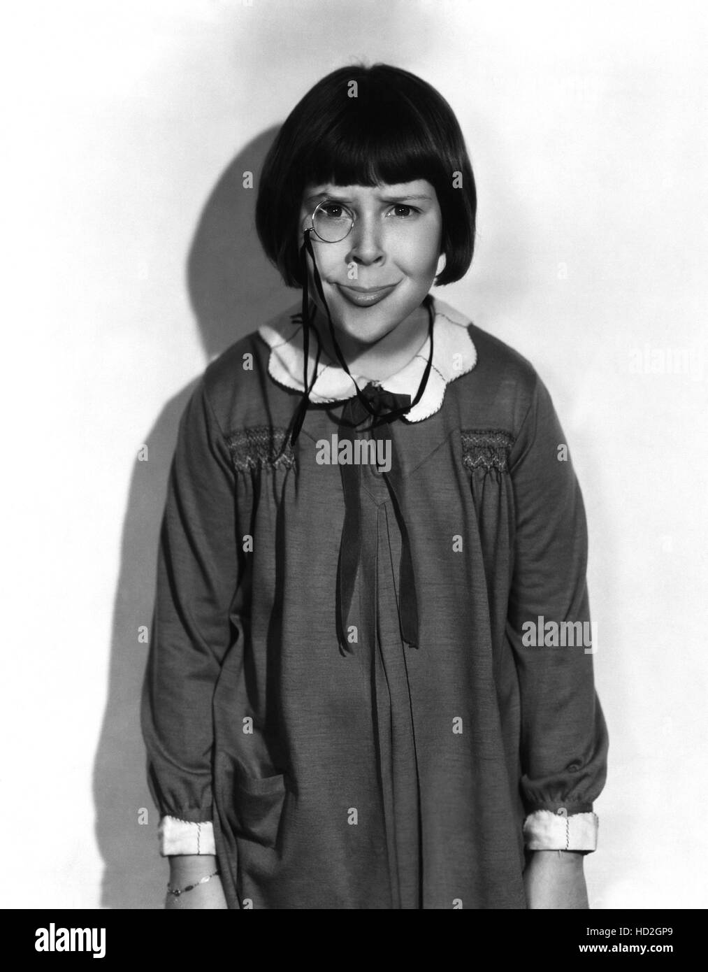 Mitzi Green, imitating George Arliss, ca. 1930 Stock Photo - Alamy