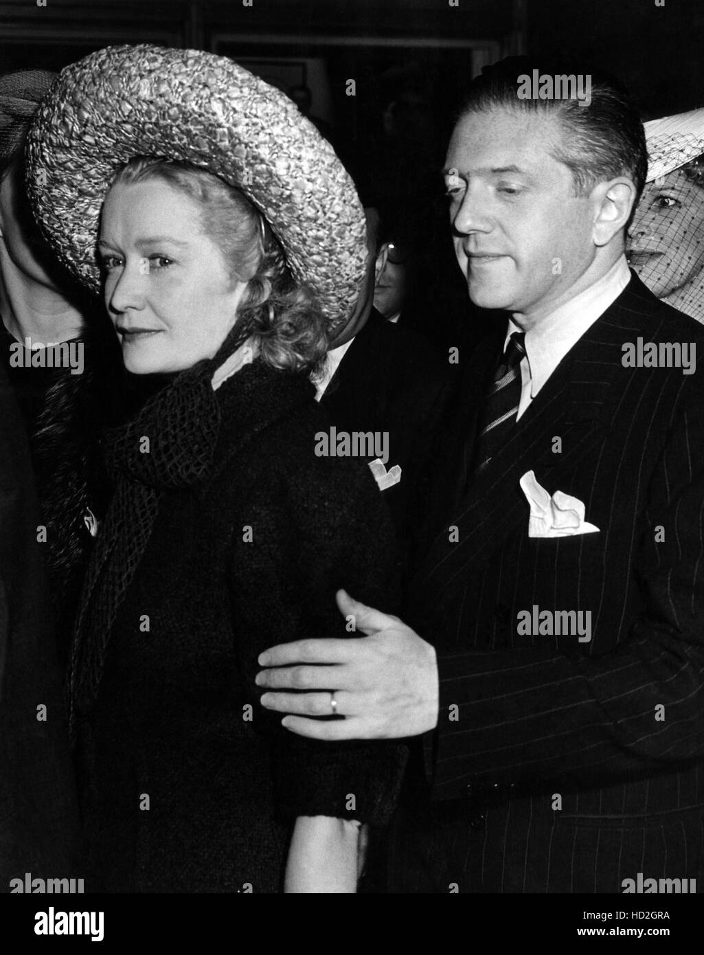 Miriam Hopkins with husband, Anatole Litvak, at CONFESSIONS OF A NAZI ...