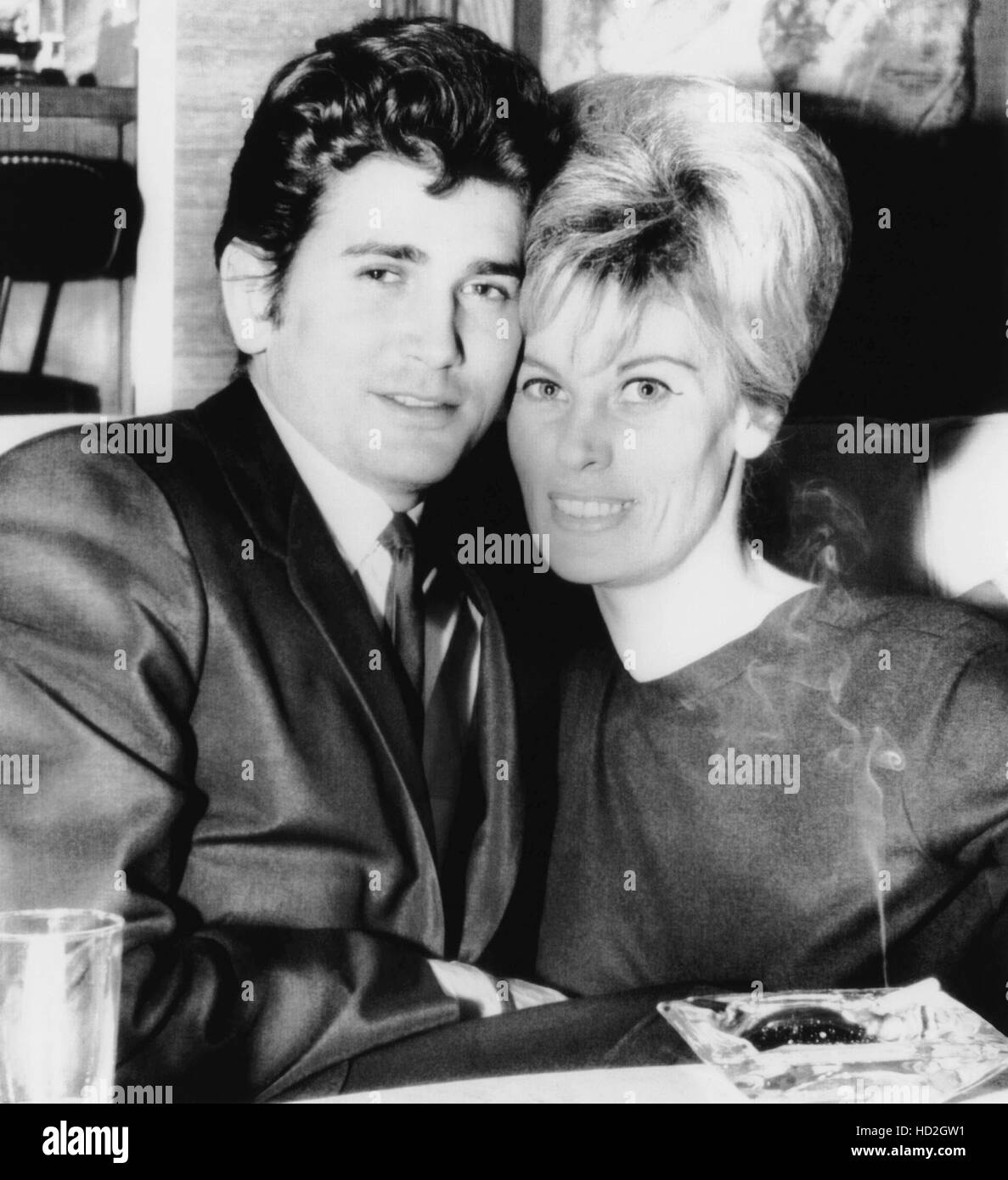 Michael Landon, left, and his second wife, Lynn Noe, shortly after ...