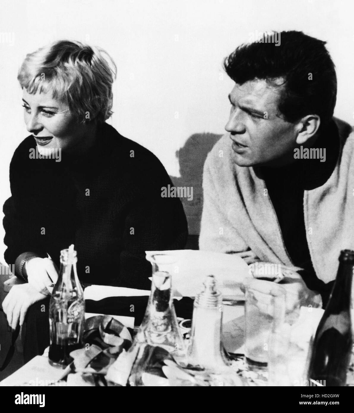 Michele Morgan, left, and her husband, Henri Vidal, vacationing in the ...