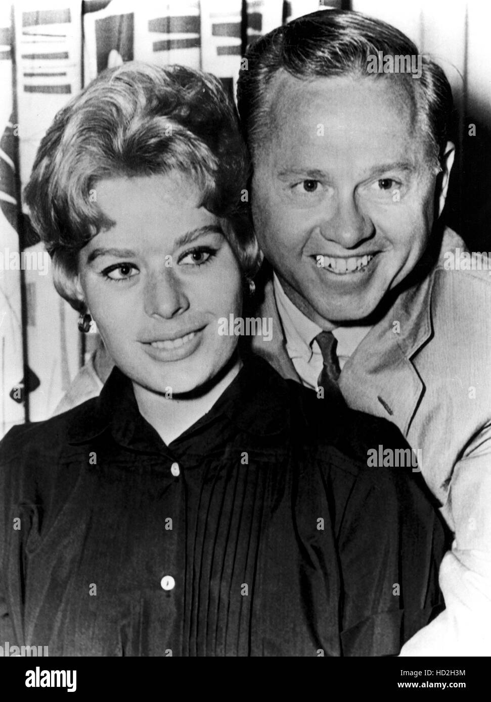 Mickey Rooney with his fifth wife Barbara Thomason, 1959 Stock Photo ...