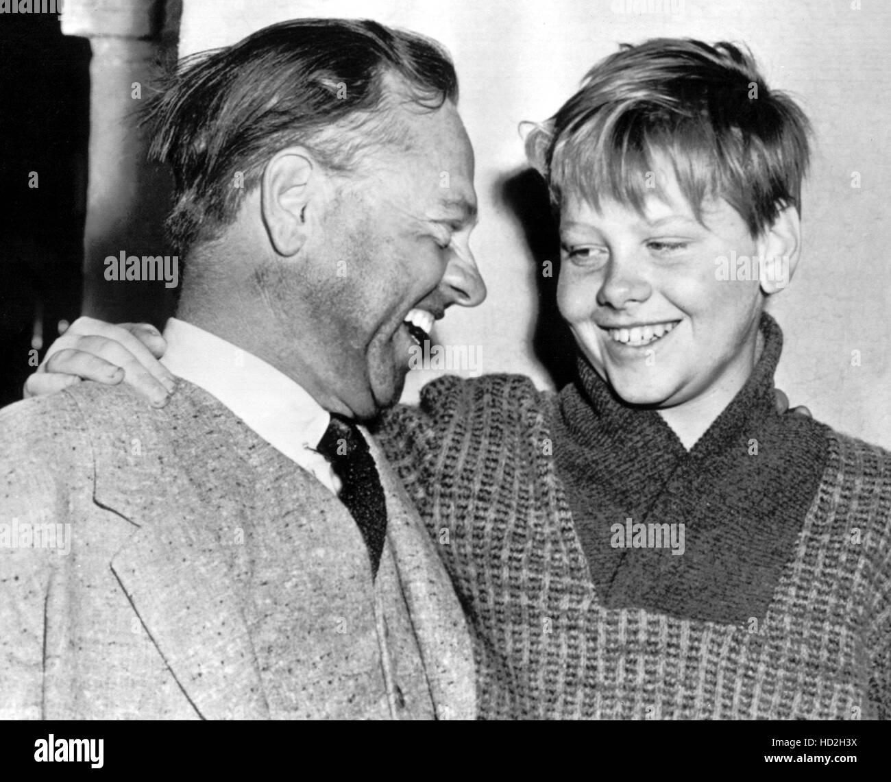 Mickey Rooney, Tim Rooney on the set of KING OF THE ROARING 20s where ...