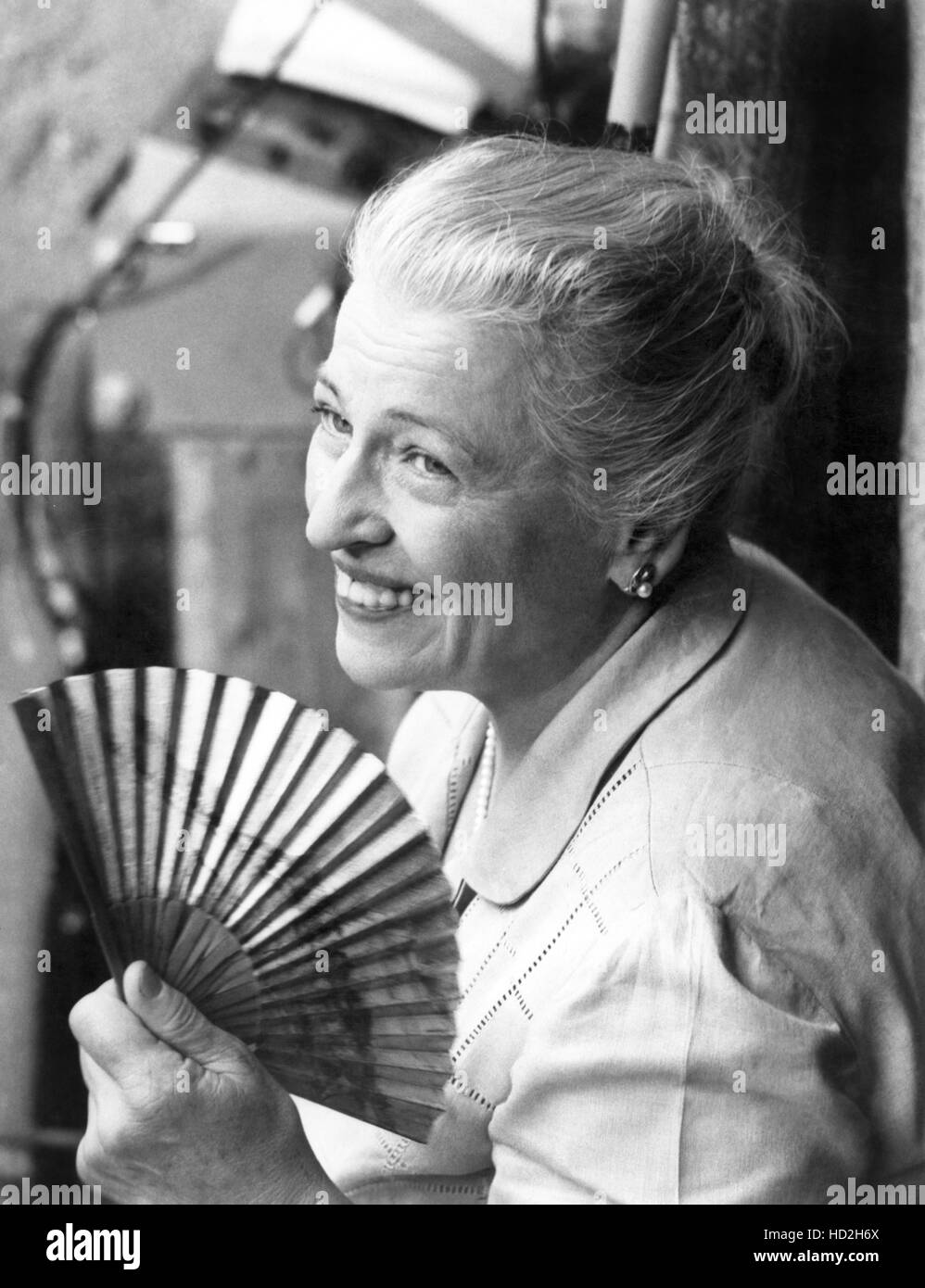 Pearl S. Buck, in Japan during the filming of THE BIG WAVE (1961), 1960 ...