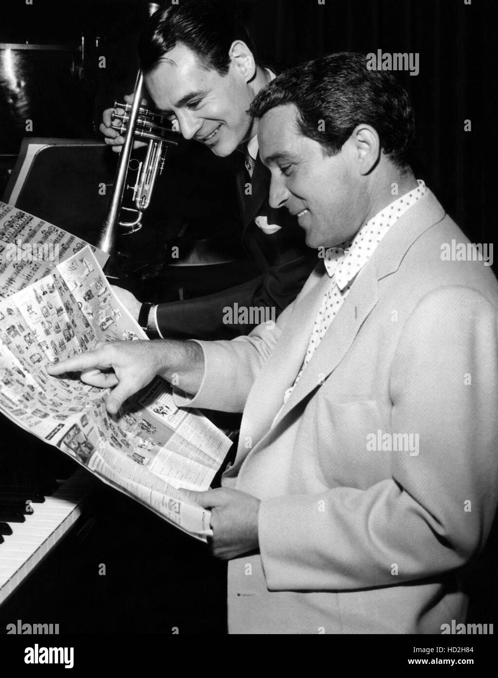 Perry Como (right), with Ray Anthony ca. 1954 Stock Photo - Alamy