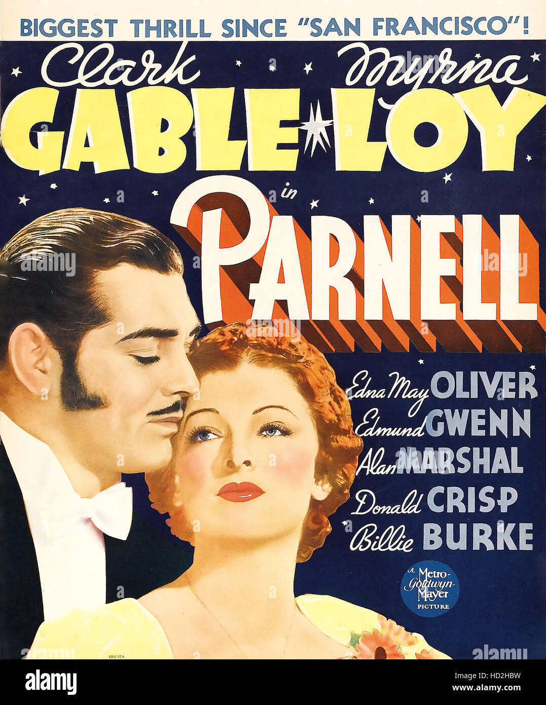 PARNELL 1937 MGM film biography of Charles Stewart Parnell with Clark ...