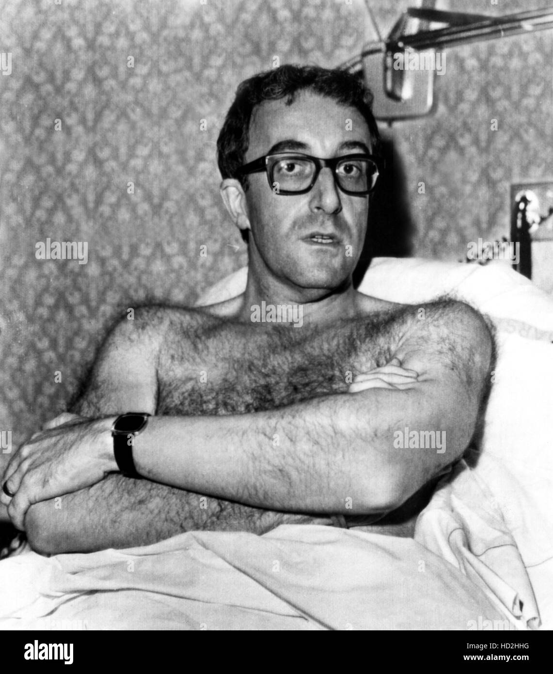 Peter Sellers in hospital after a coronary thrombosis attack, 1964 ...