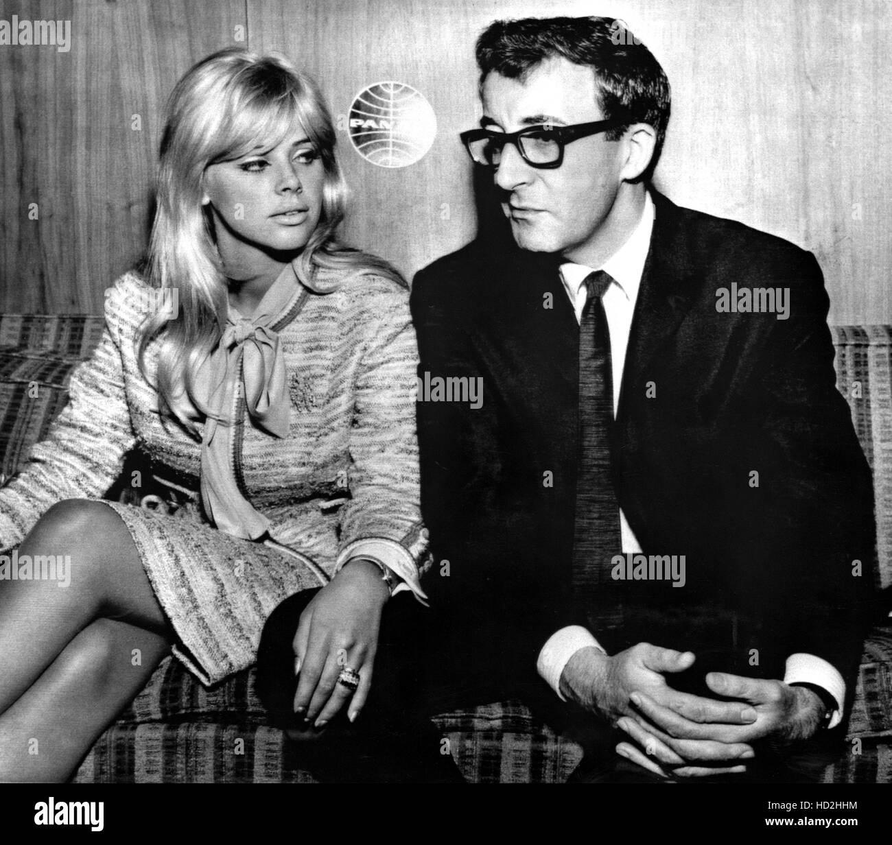Peter Sellers and wife Britt Ekland in Los Angeles International ...