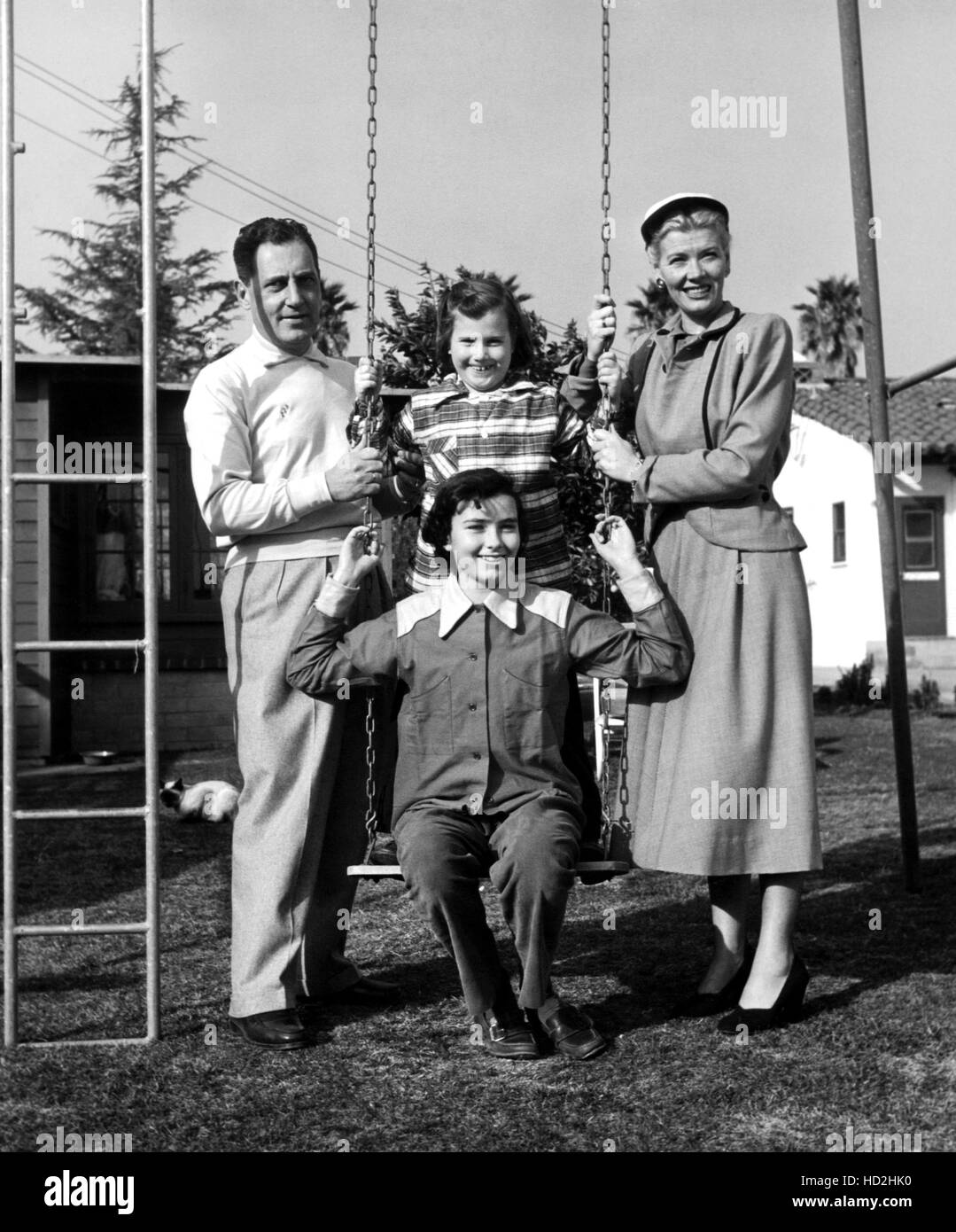 Back to front: Robert Sparks, daughter Robin Sparks, wife Penny ...