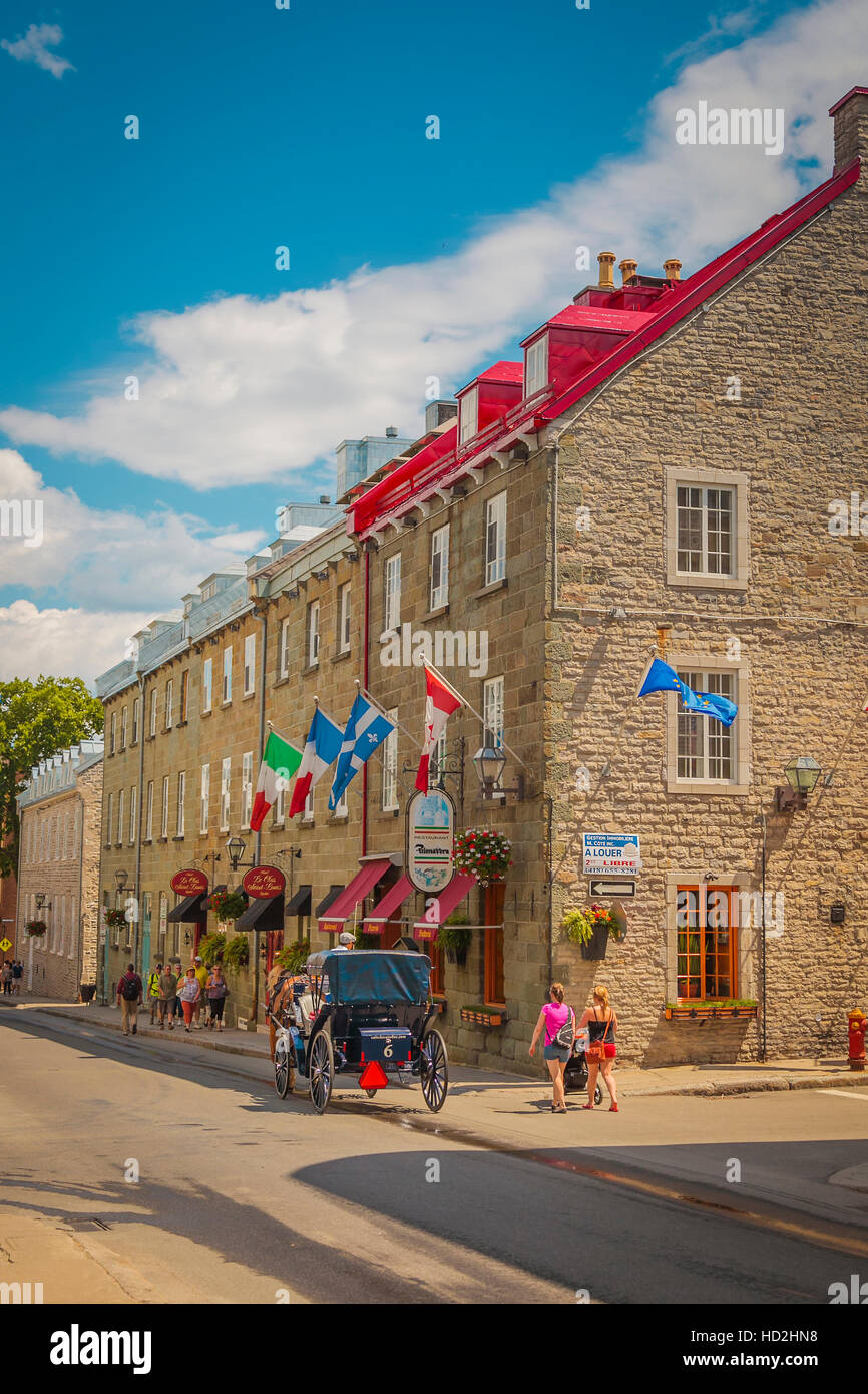 St Louis street, Quebec city, Canada Stock Photo - Alamy