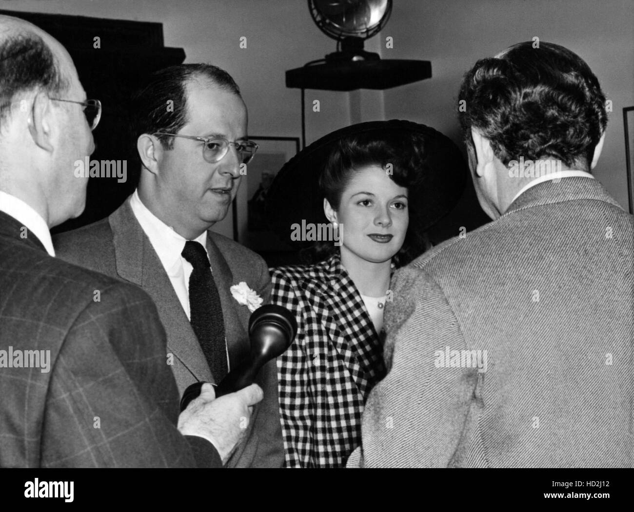 Wedding of Phil Silvers, Jo-Carroll Dennison (Miss America 1942), Harry ...