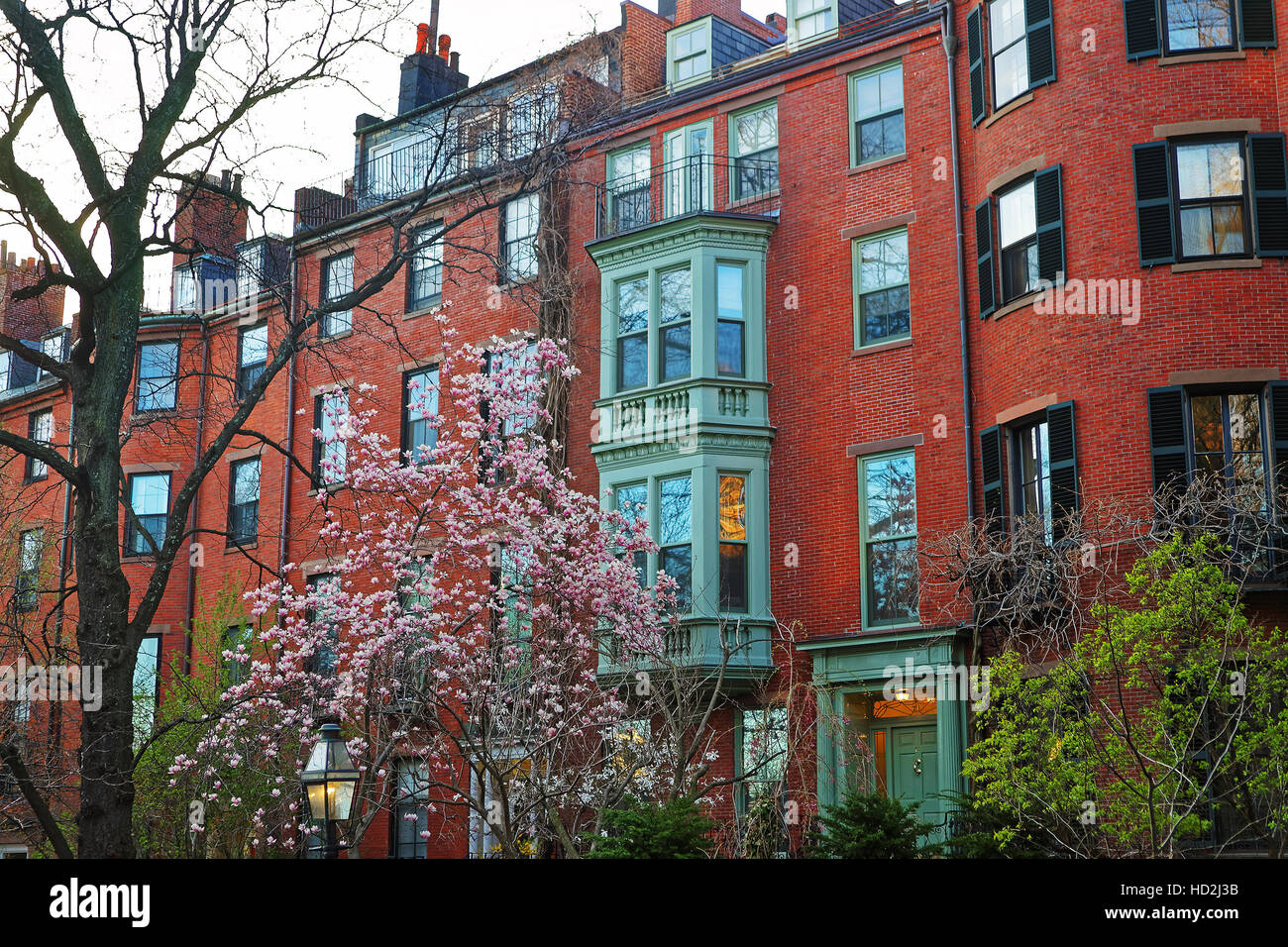 Boston beacon hill mount vernon street hi-res stock photography and ...