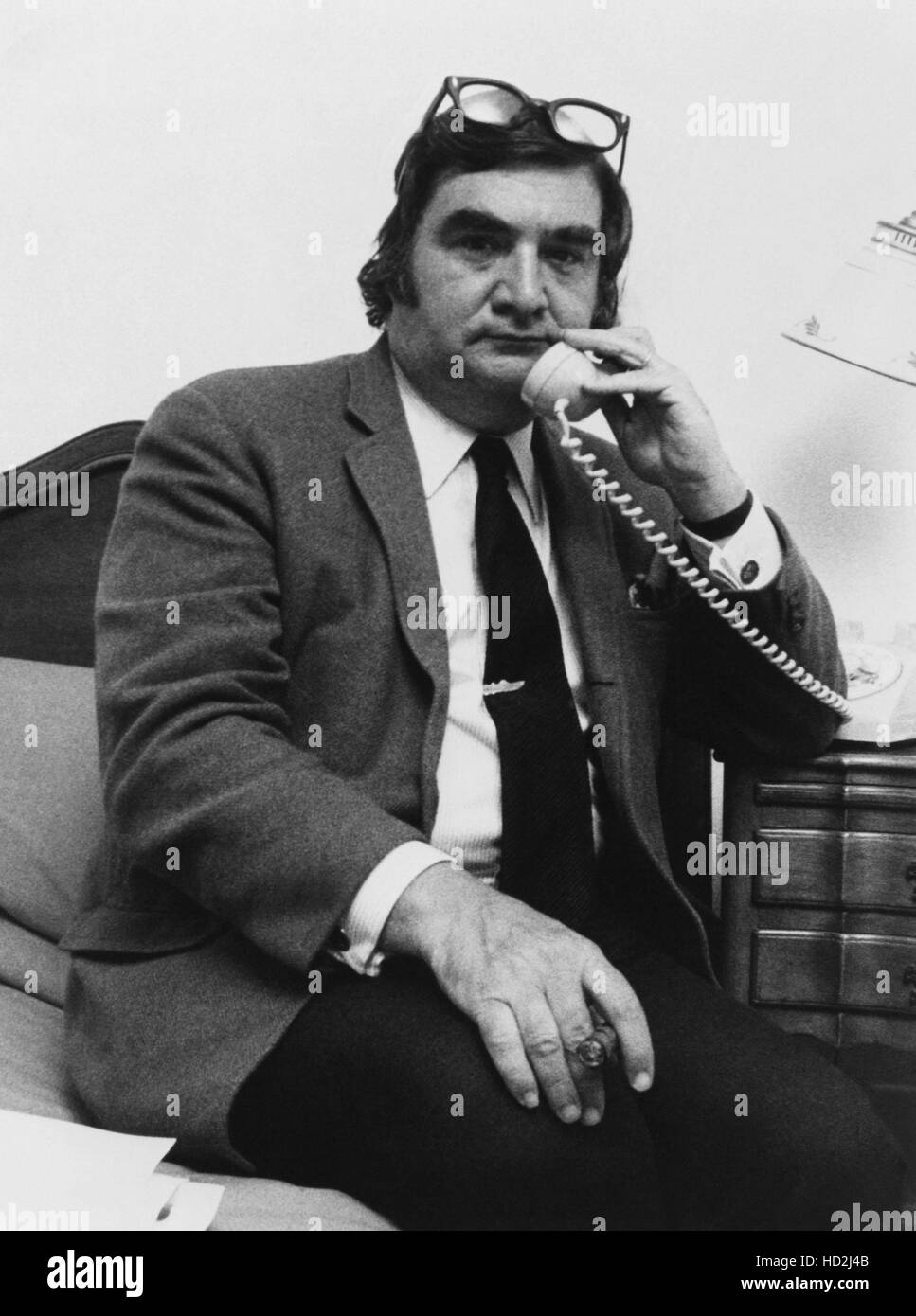 Pierre Salinger, ca. 1970s Stock Photo - Alamy