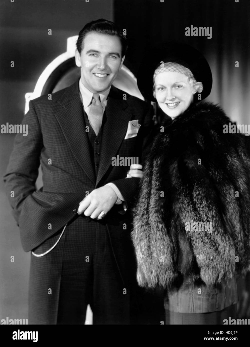Preston Foster, left, and his first wife, Gertrude Foster, ca. early ...