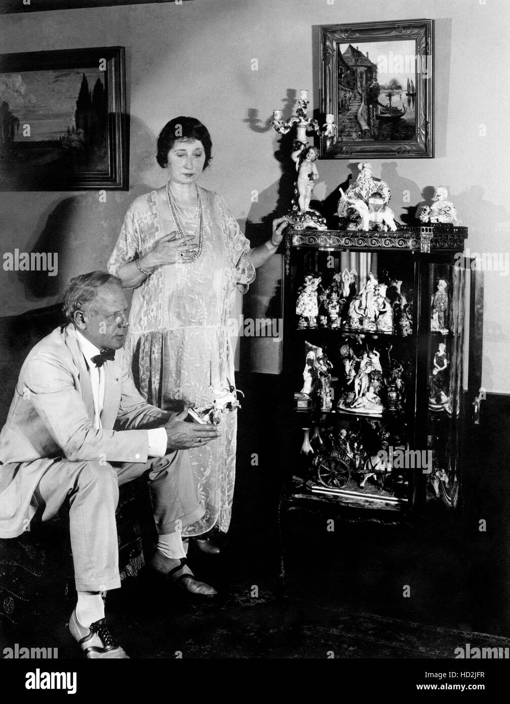 Character performers Ralph Lewis, left, and his wife, Vera Lewis, at ...