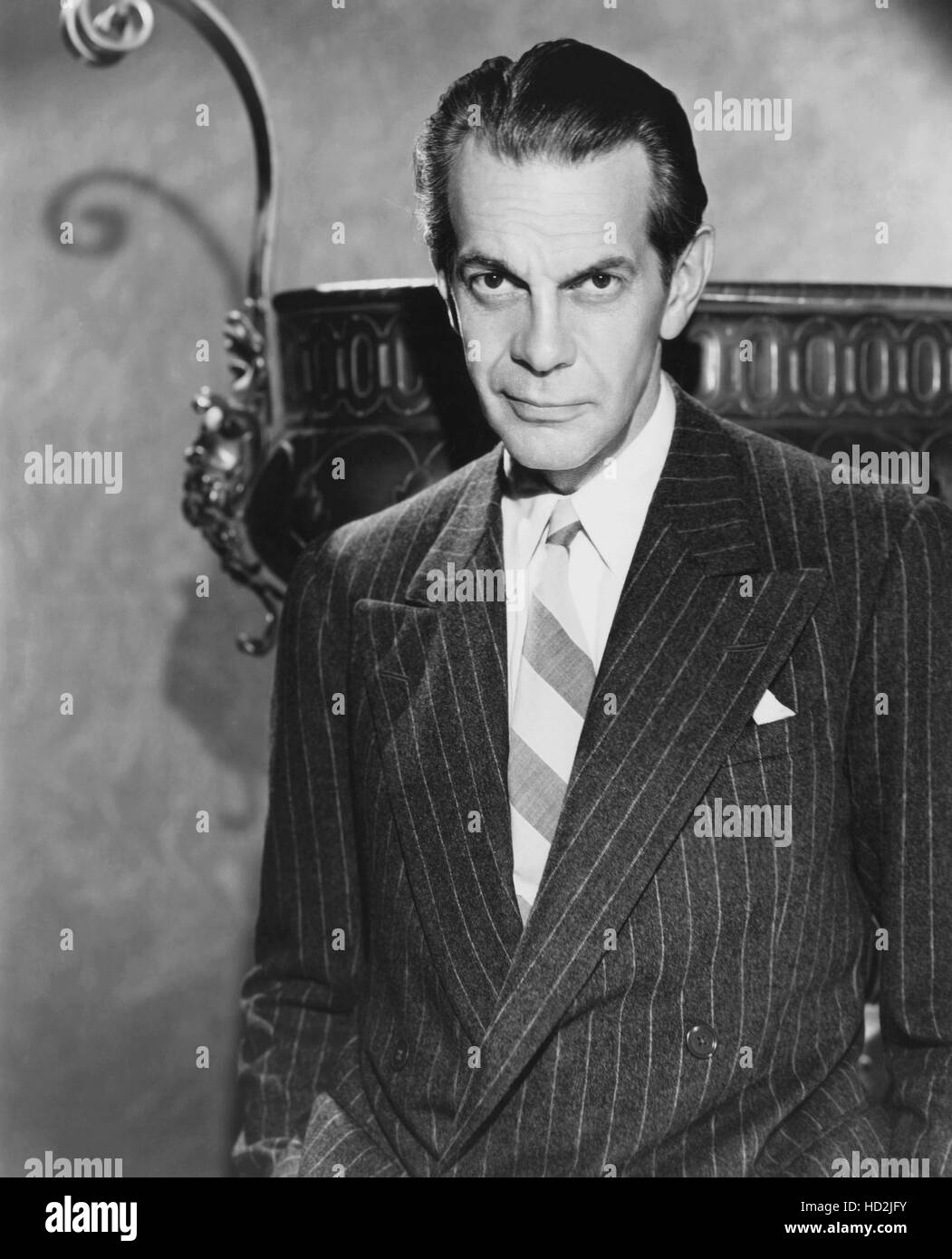 Raymond Massey, late 1940s Stock Photo - Alamy