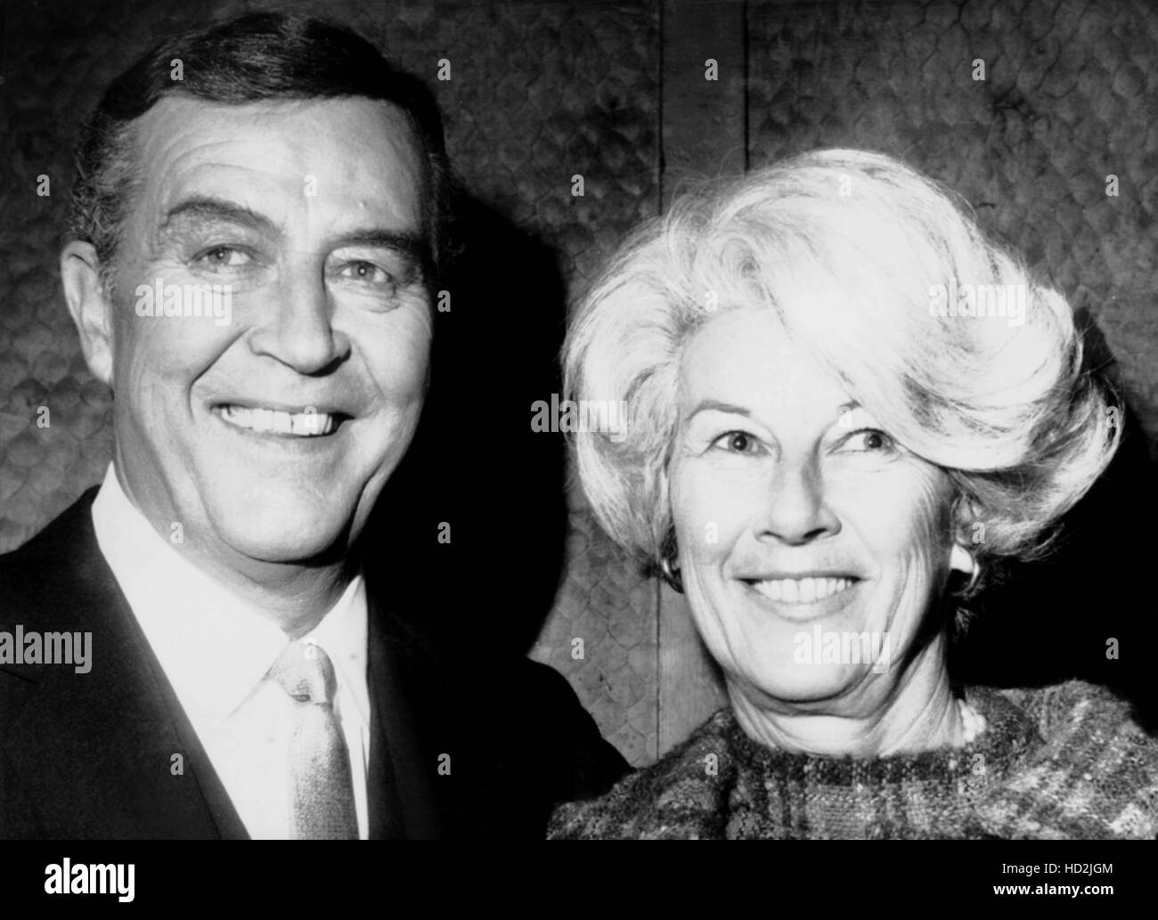 Ray Milland, left, and his wife, Muriel Milland, celebrating their 36th ...
