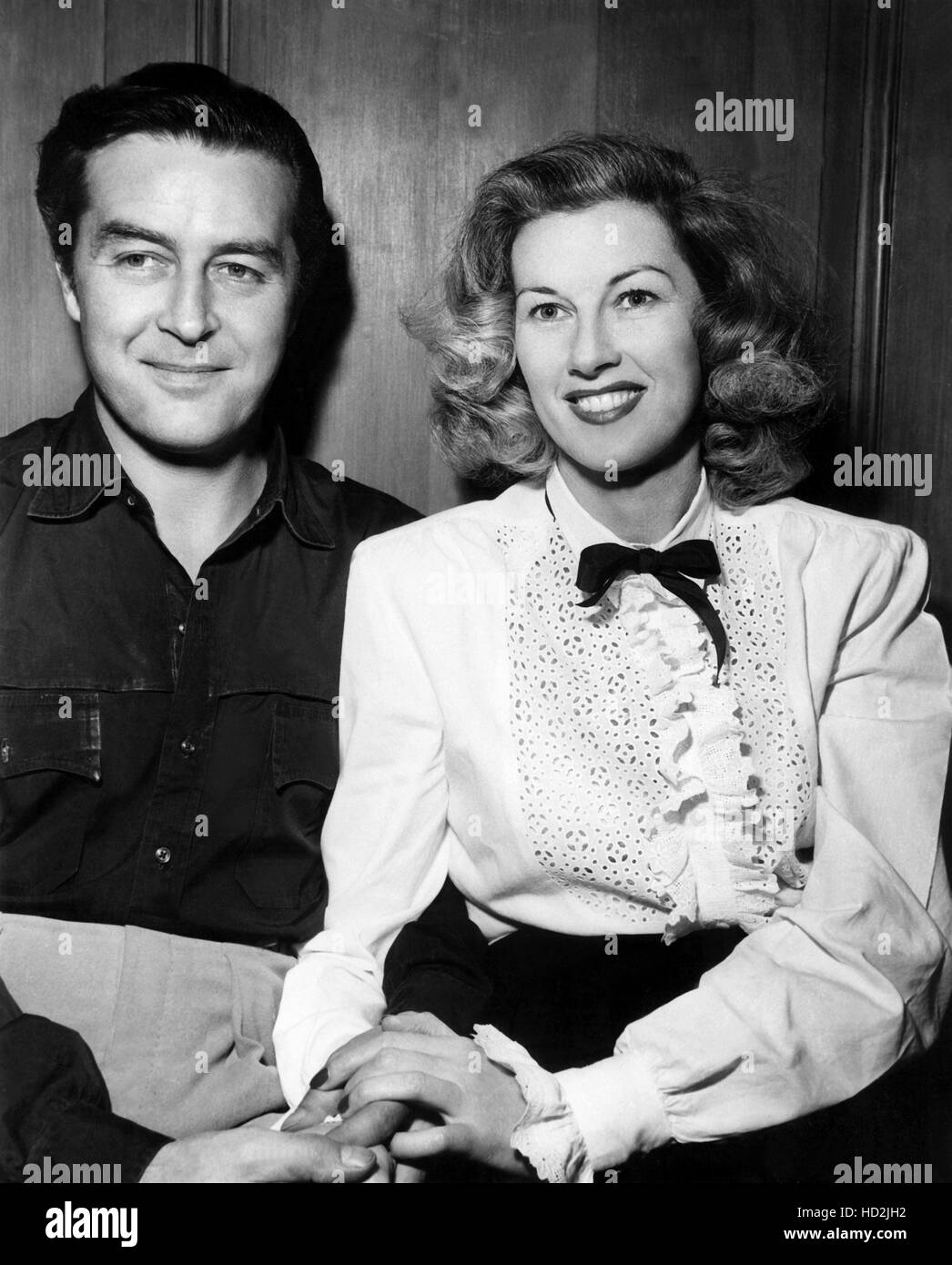 RAY MILLAND, and wife circa 1947 Stock Photo - Alamy