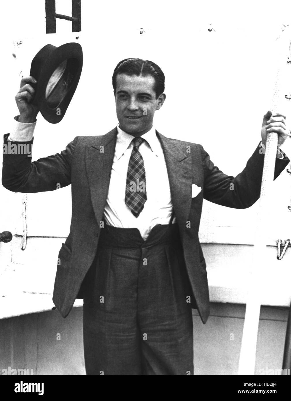 Ramon Novarro, returning to New York on the S.S. Olympic, summer 1933 ...