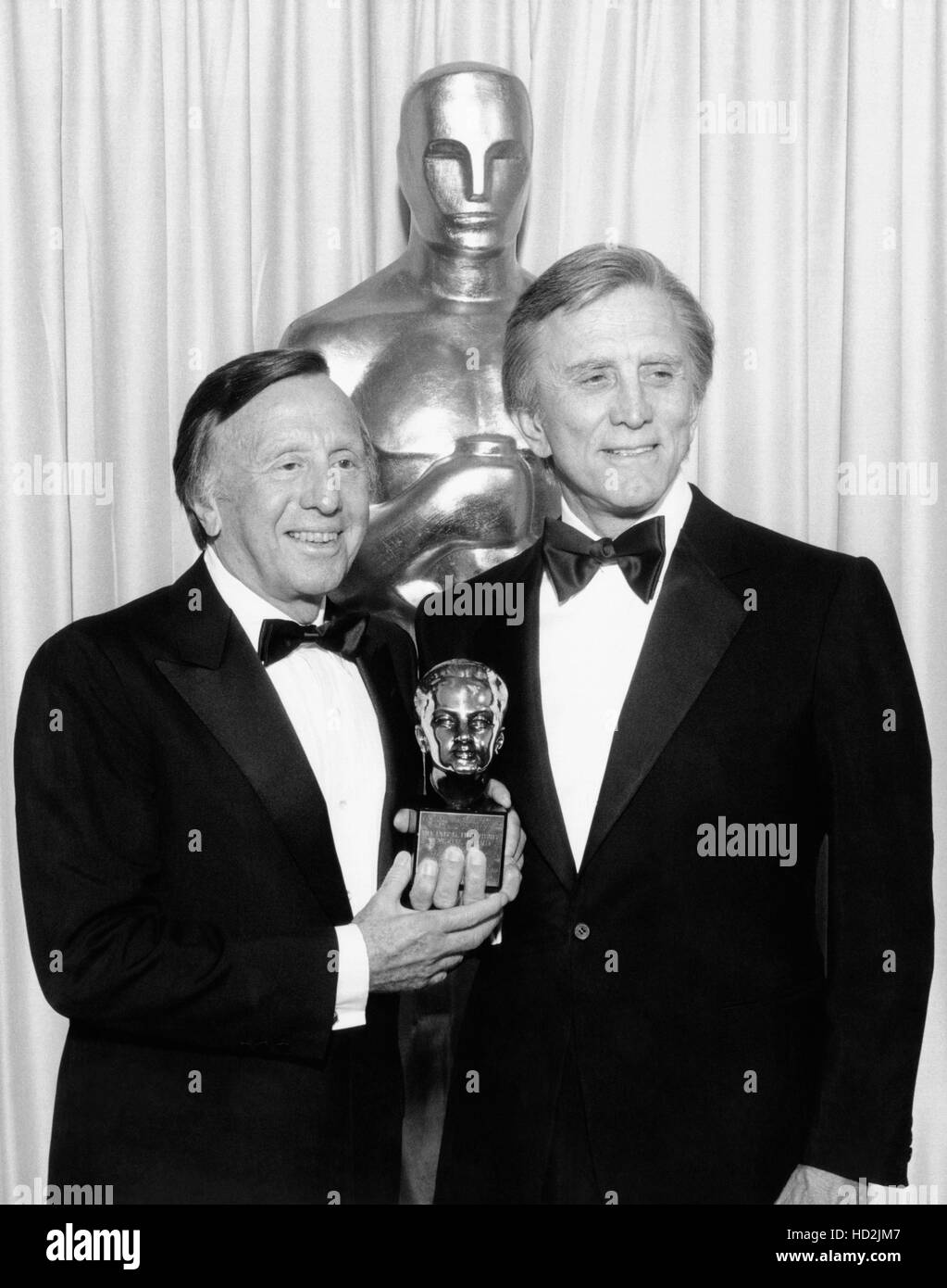 Producer Ray Stark, accepting an Irving G. Thalberg Memorial Award from ...