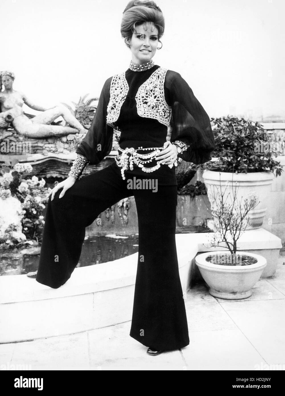 Raquel Welch, at a press reception in London to announce THE MAGIC ...