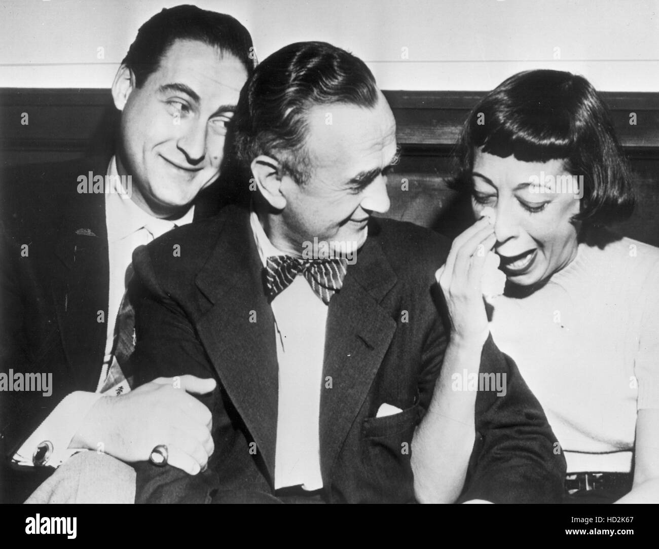 Sid Caesar, Max Liebman, Imogene Coca after the announcement that ...