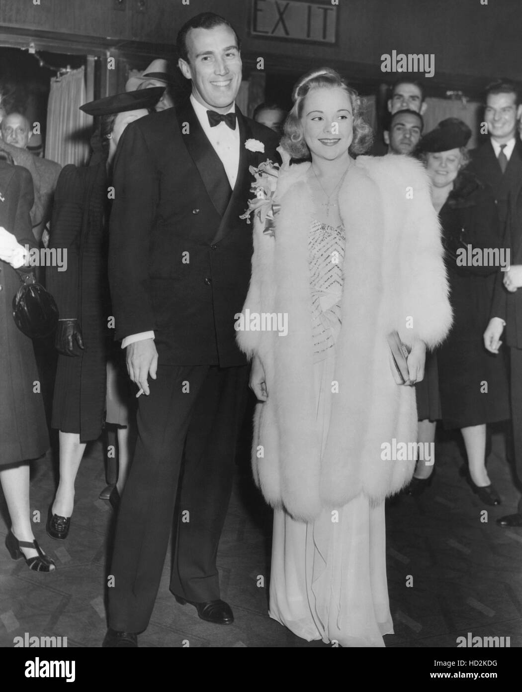 From left: Dan Topping, Sonja Henie, ca. 1940 Stock Photo - Alamy