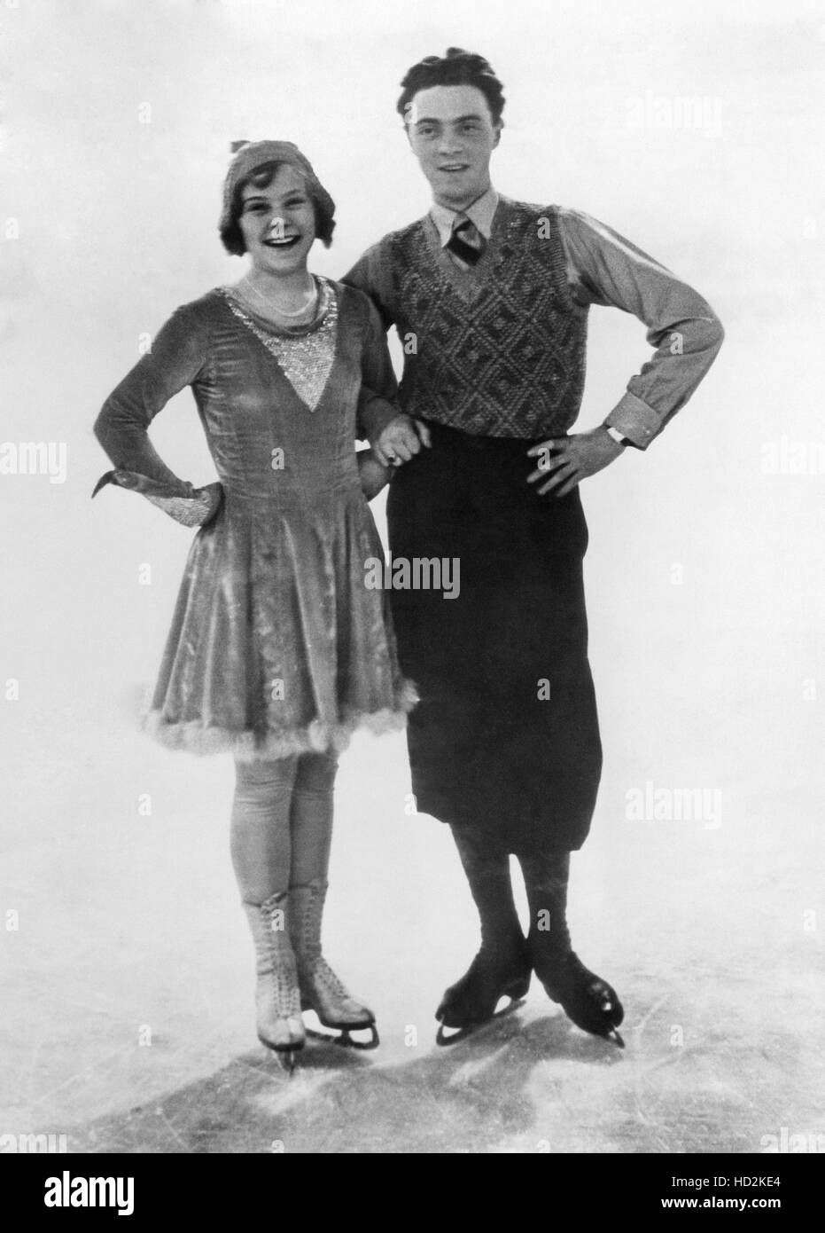 Sonja Henie, Karl Schafer, World's Figure-Skating Champions, at the ...