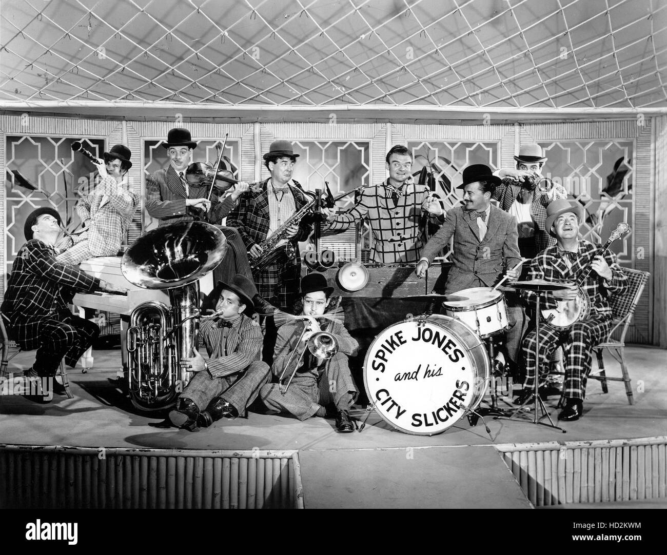 Spike Jones and His City Slickers, 1940s Stock Photo - Alamy