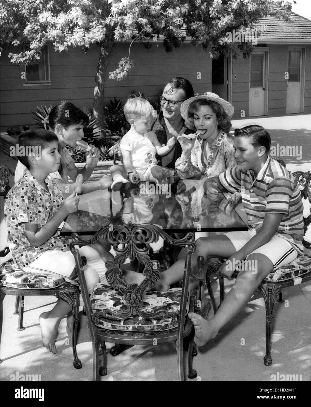 Steve Allen and wife Jayne Meadows with their children (l to r) David ...