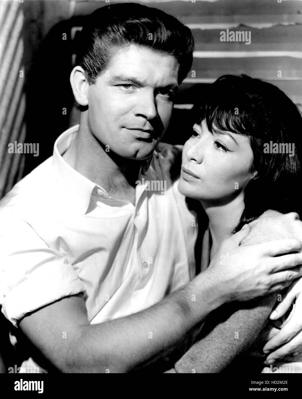 Actor STEPHEN BOYD visits his girlfriend, actress ROSENDA MONTEROS on ...