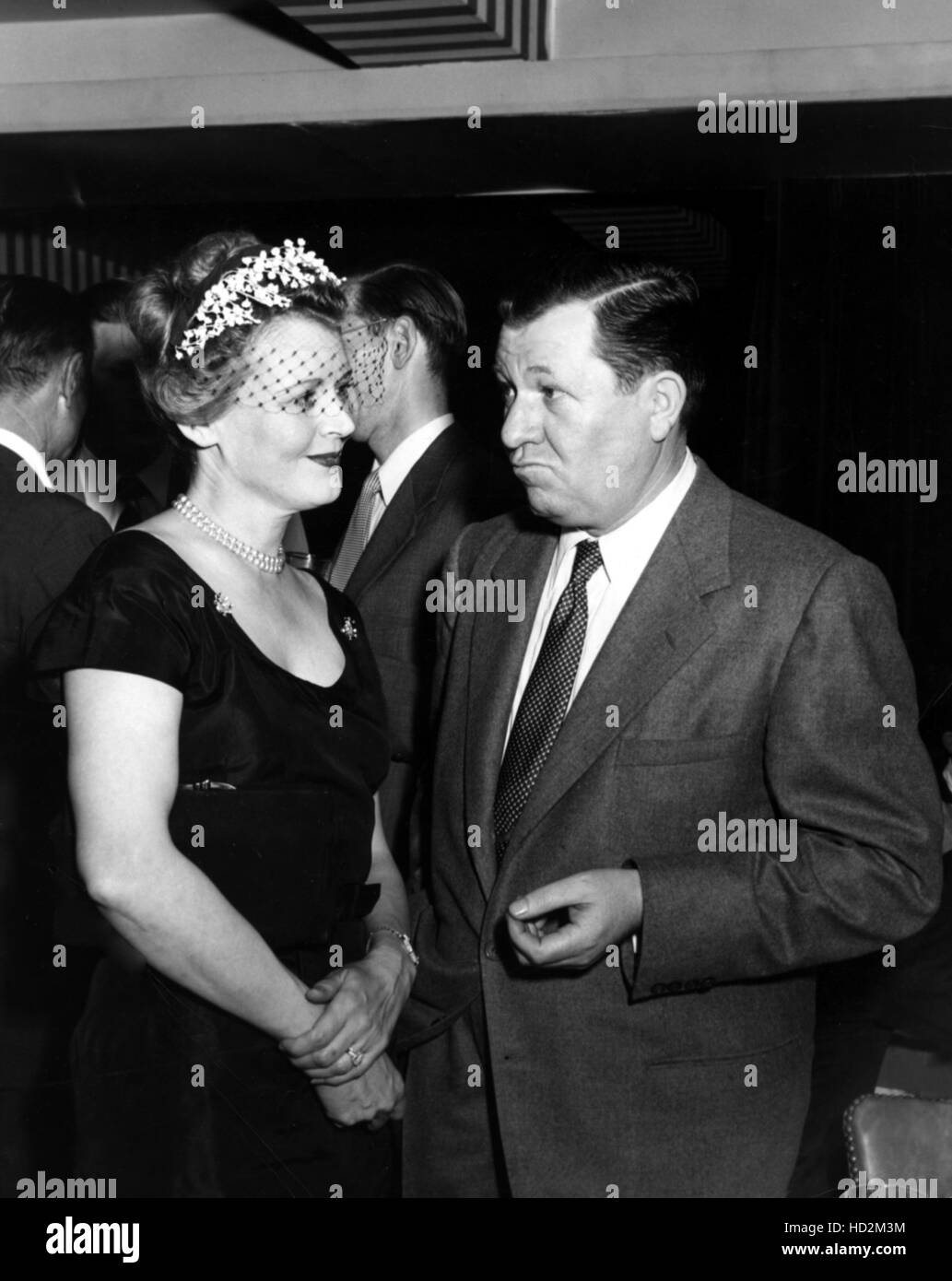 Real life couple June Collyer and Stuart Erwin take in the Stork Club ...