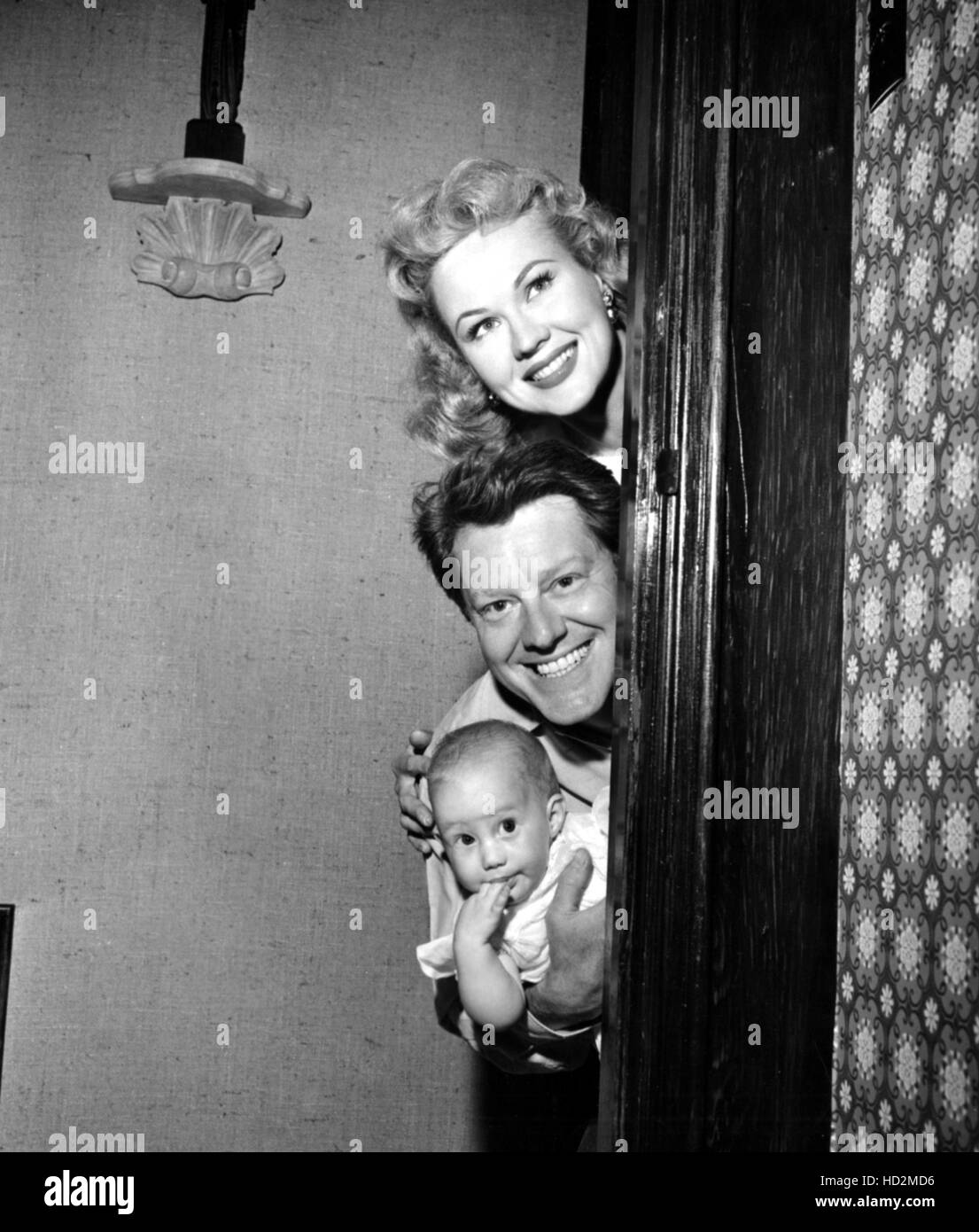 Virginia Mayo, husband Michael O'Shea and 11 month old daughter Mary ...