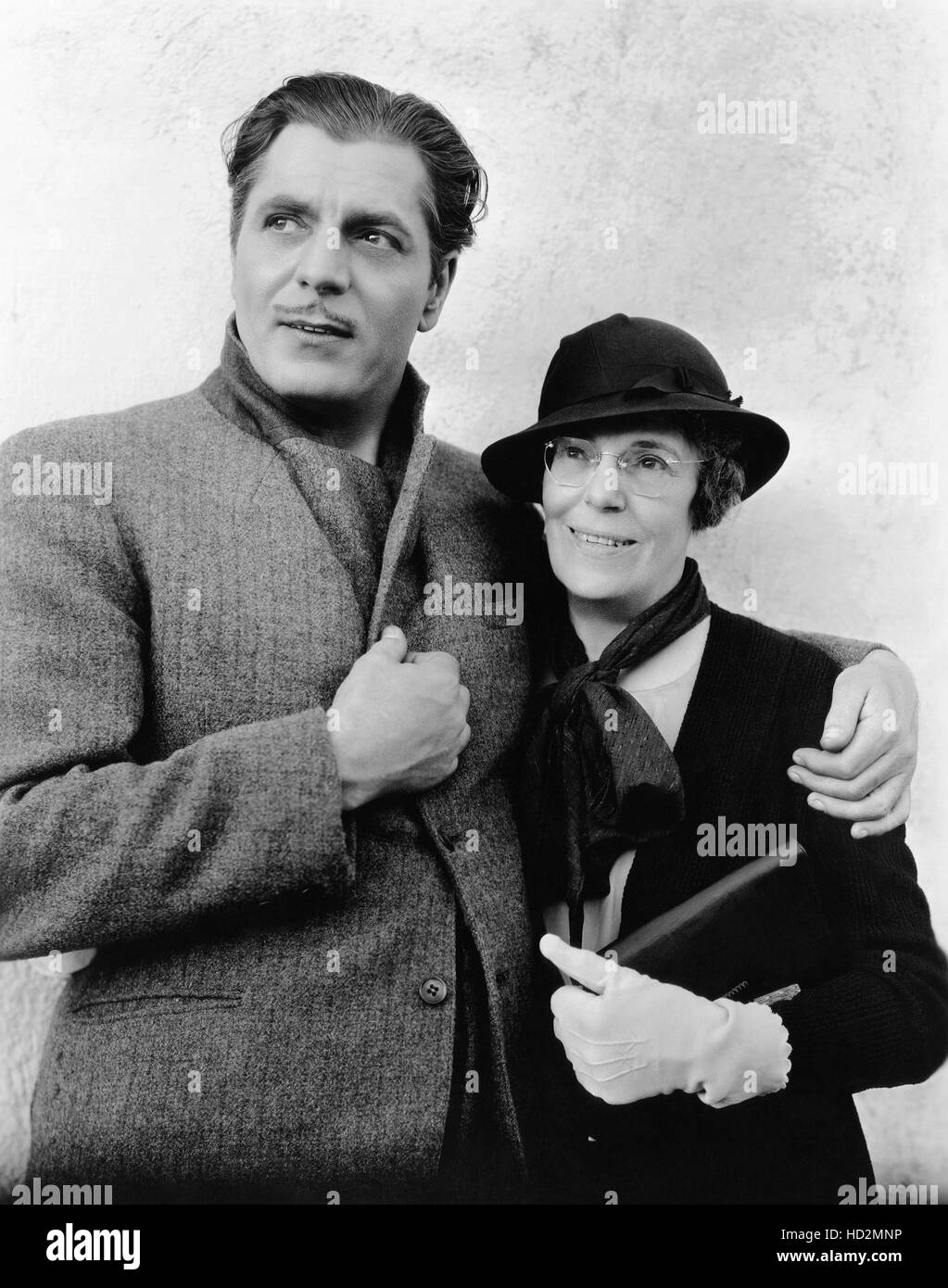 Warner Baxter, left, and his mother, Jane Barrett Baxter, December 1934 ...