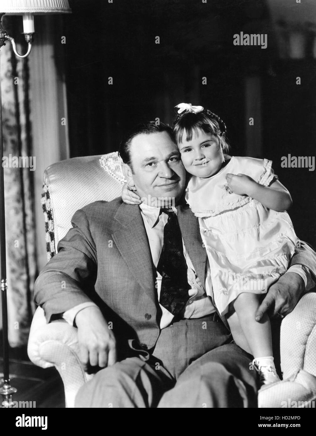 From left: Wallace Beery and daughter Carol Ann Beery, 1935 Stock Photo ...