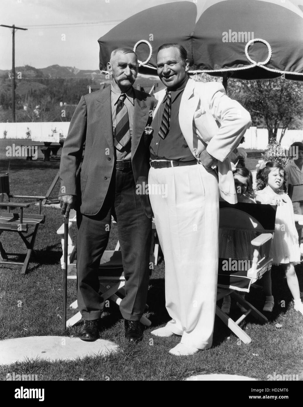 Wallace Beery, with his father, Noah Beery, ca. mid-1930s Stock Photo ...