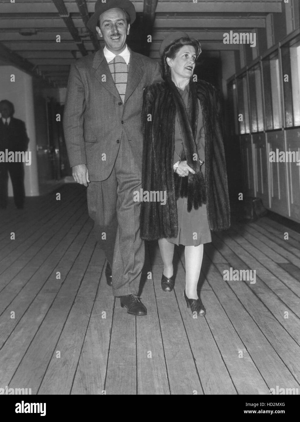 From left: Walt Disney, Lillian Disney, 1940s Stock Photo - Alamy