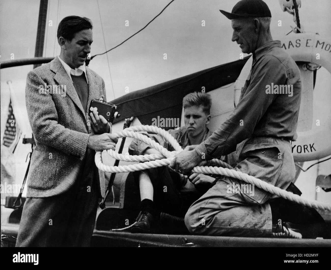 MELODY TIME, Walt Disney taking pictures for the film, 1948 Stock Photo ...