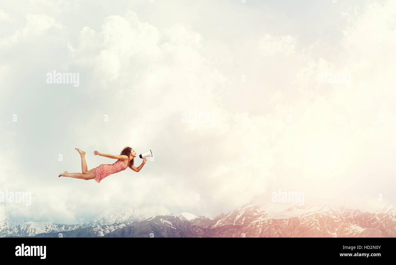 She is free to express herself Stock Photo - Alamy