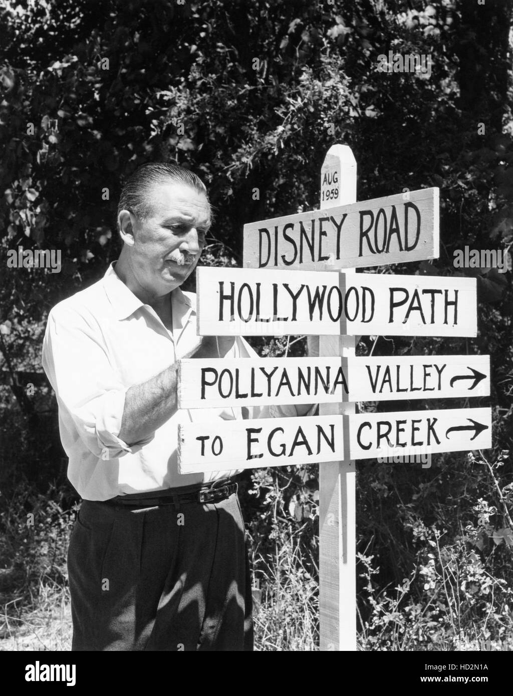 Walt Disney at home, 1959 Stock Photo - Alamy