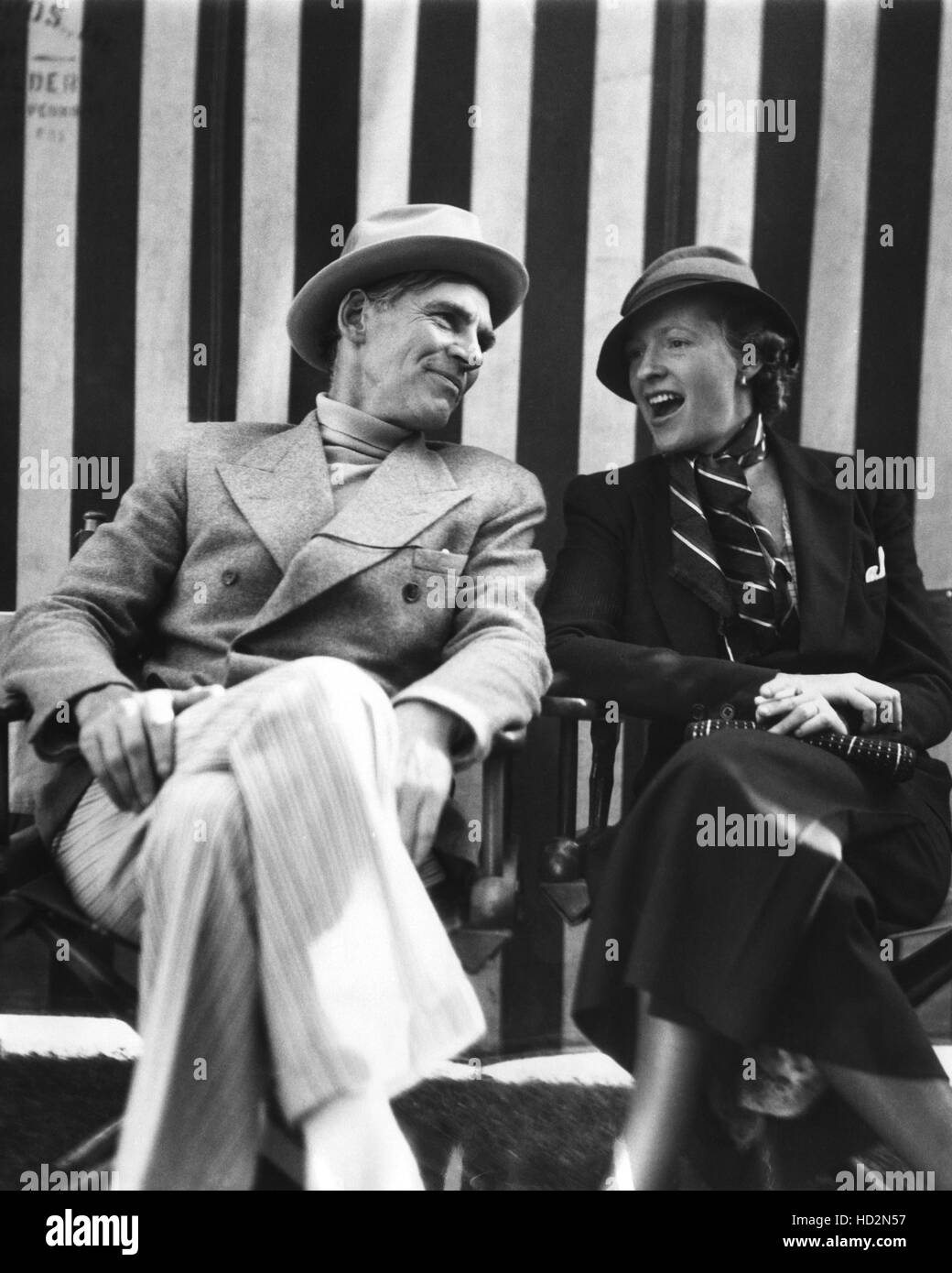 Walter Huston with his wife, actress Nan Sunderland, at the Los Angeles ...
