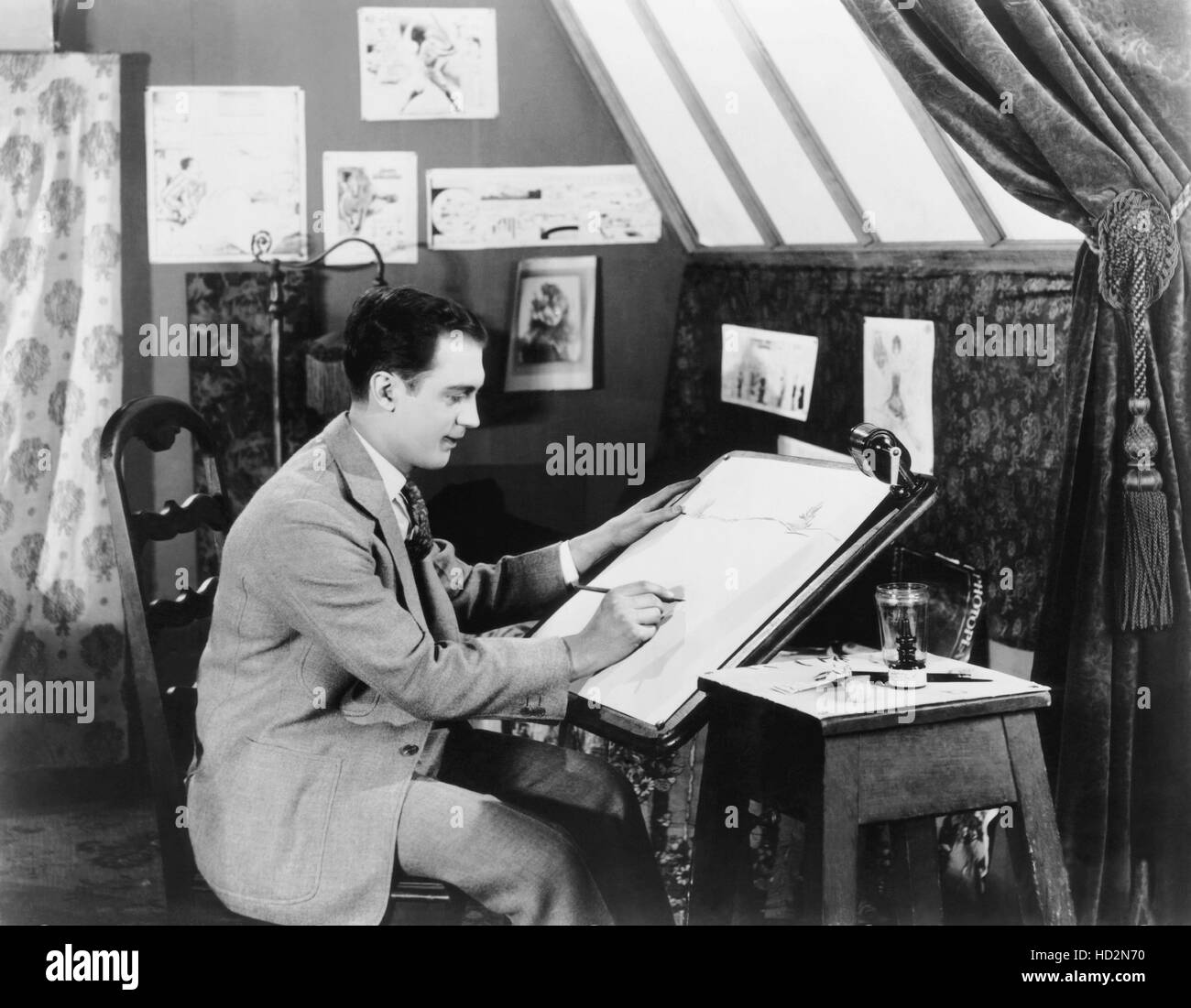 Animator Walter Lantz, ca. 1935 Stock Photo - Alamy