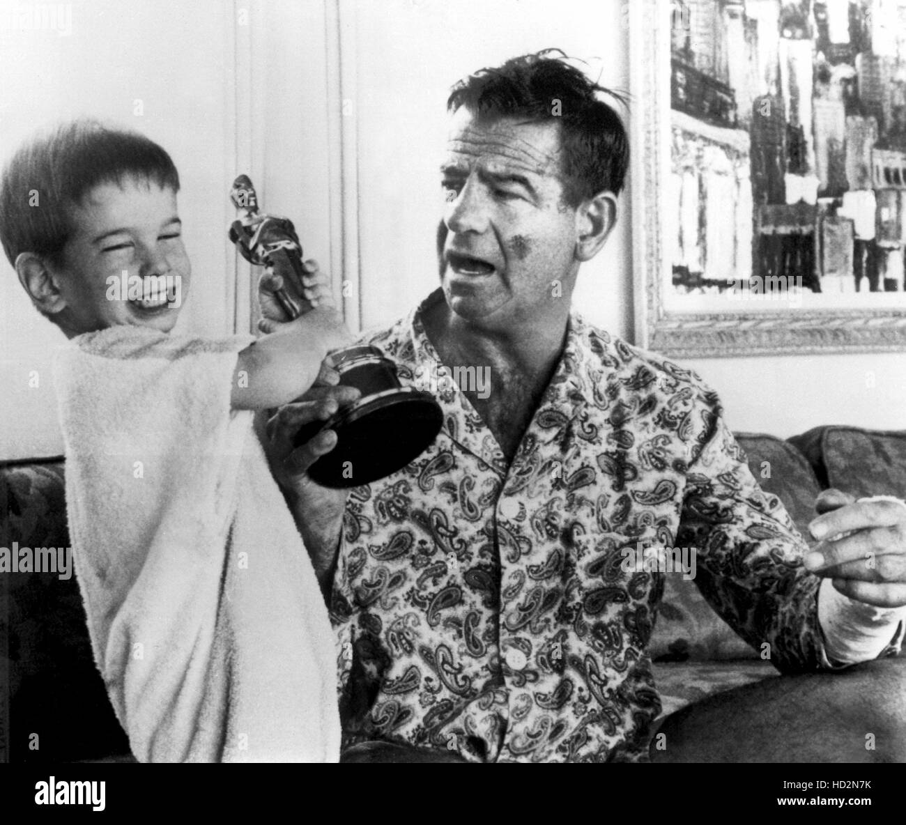 CHARLIE MATTHAU wrestles with father WALTER MATTHAU for the latter's ...