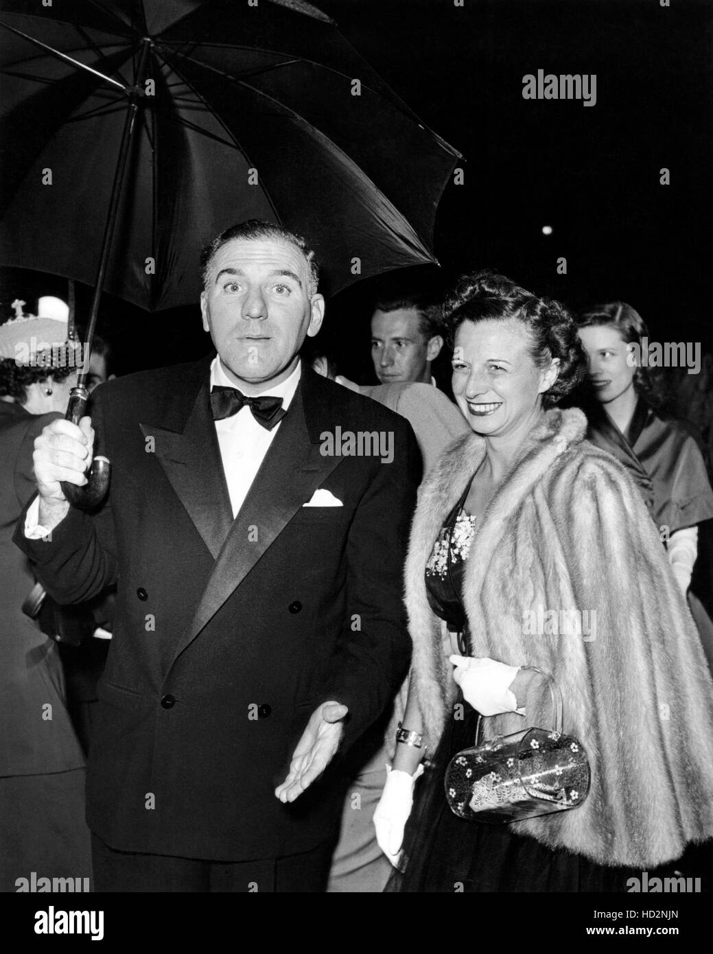 From left: William Bendix with wife, Theresa, out on the town, ca. 1951 ...
